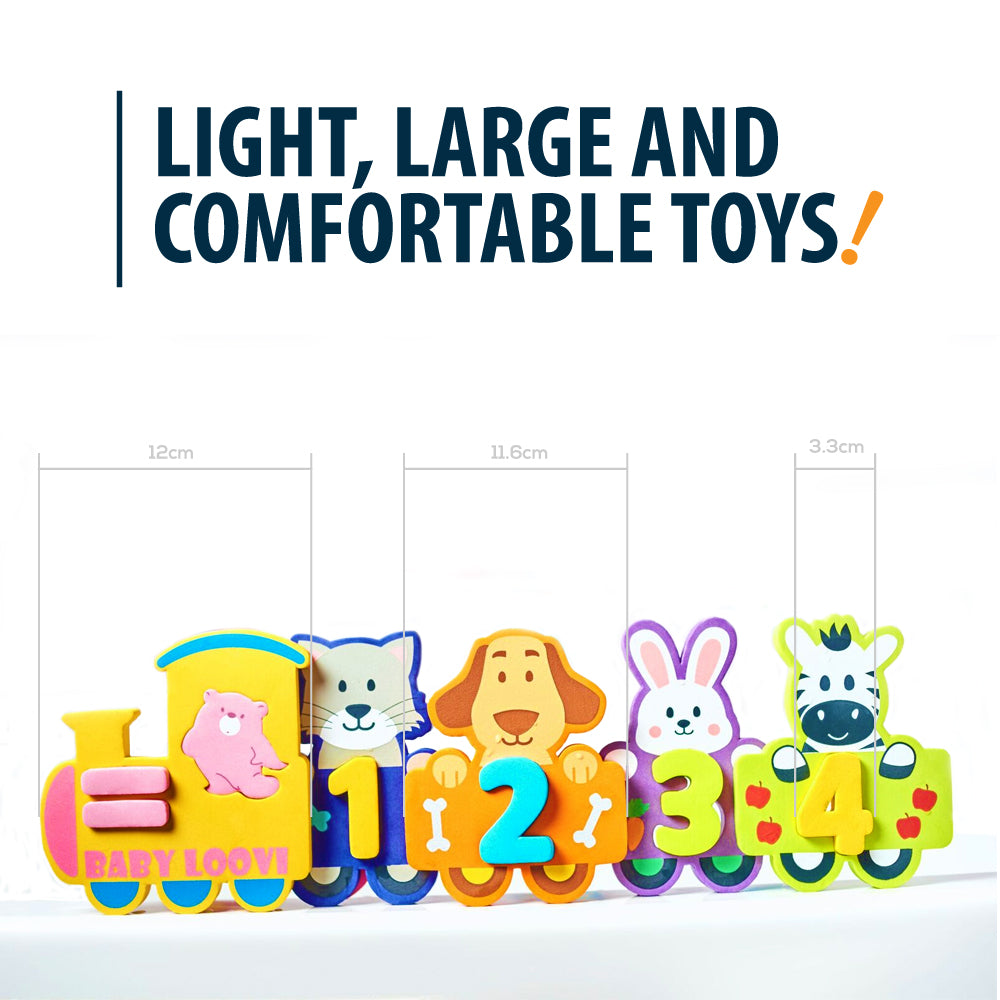 Baby Foam Bath Numbers Puzzle Toy Set for Kids – Baby Loovi