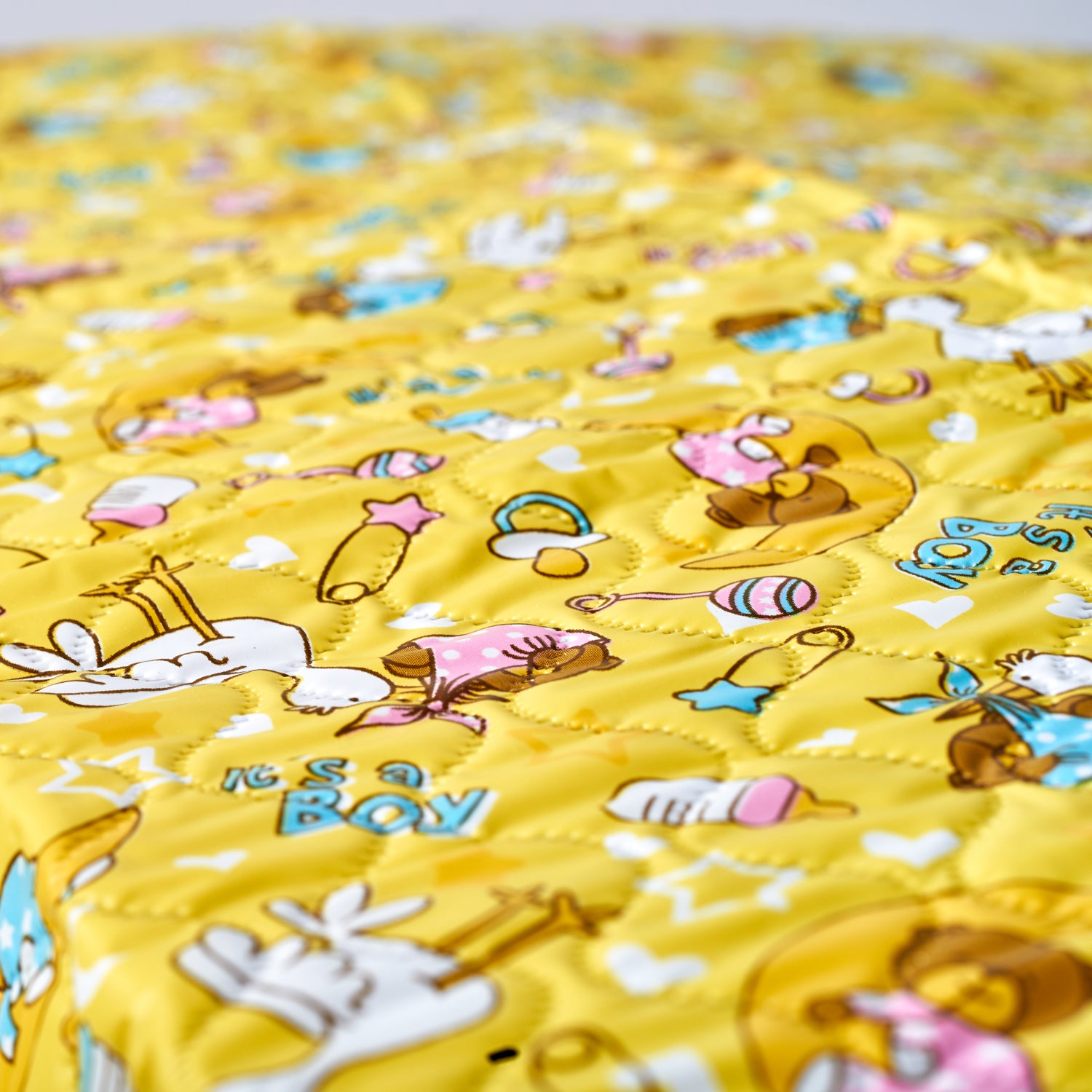 Large Bright Yellow Cute Compact Thin Baby Changing Bag with Mat Pad ...