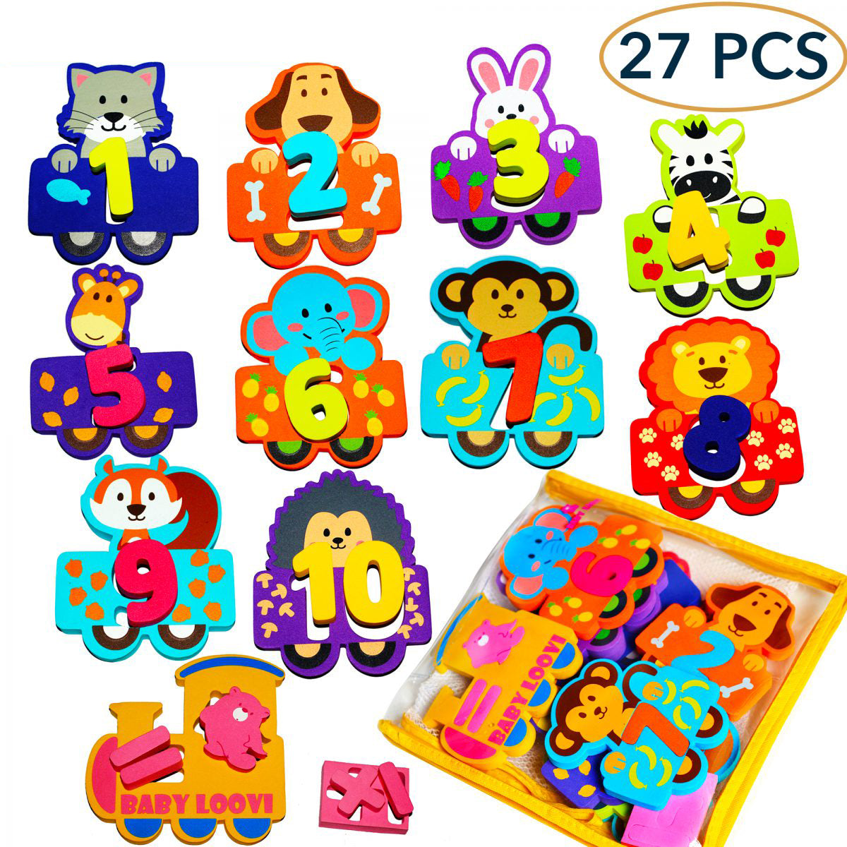 Baby Foam Bath Numbers Puzzle Toy Set for Kids – Baby Loovi
